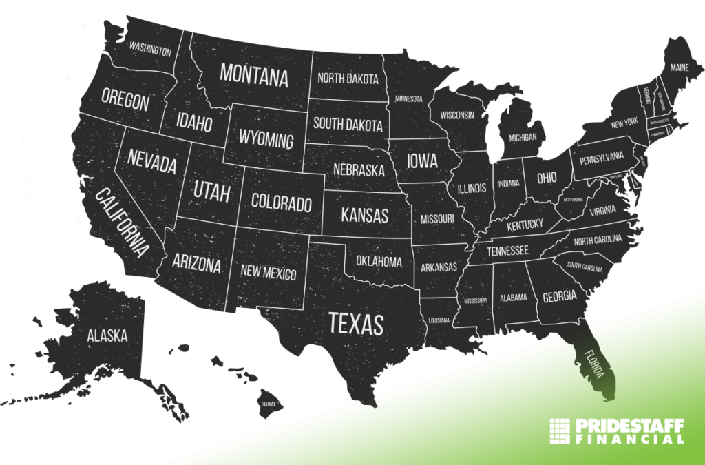 Top Paying States for Accountants - PrideStaff Financial